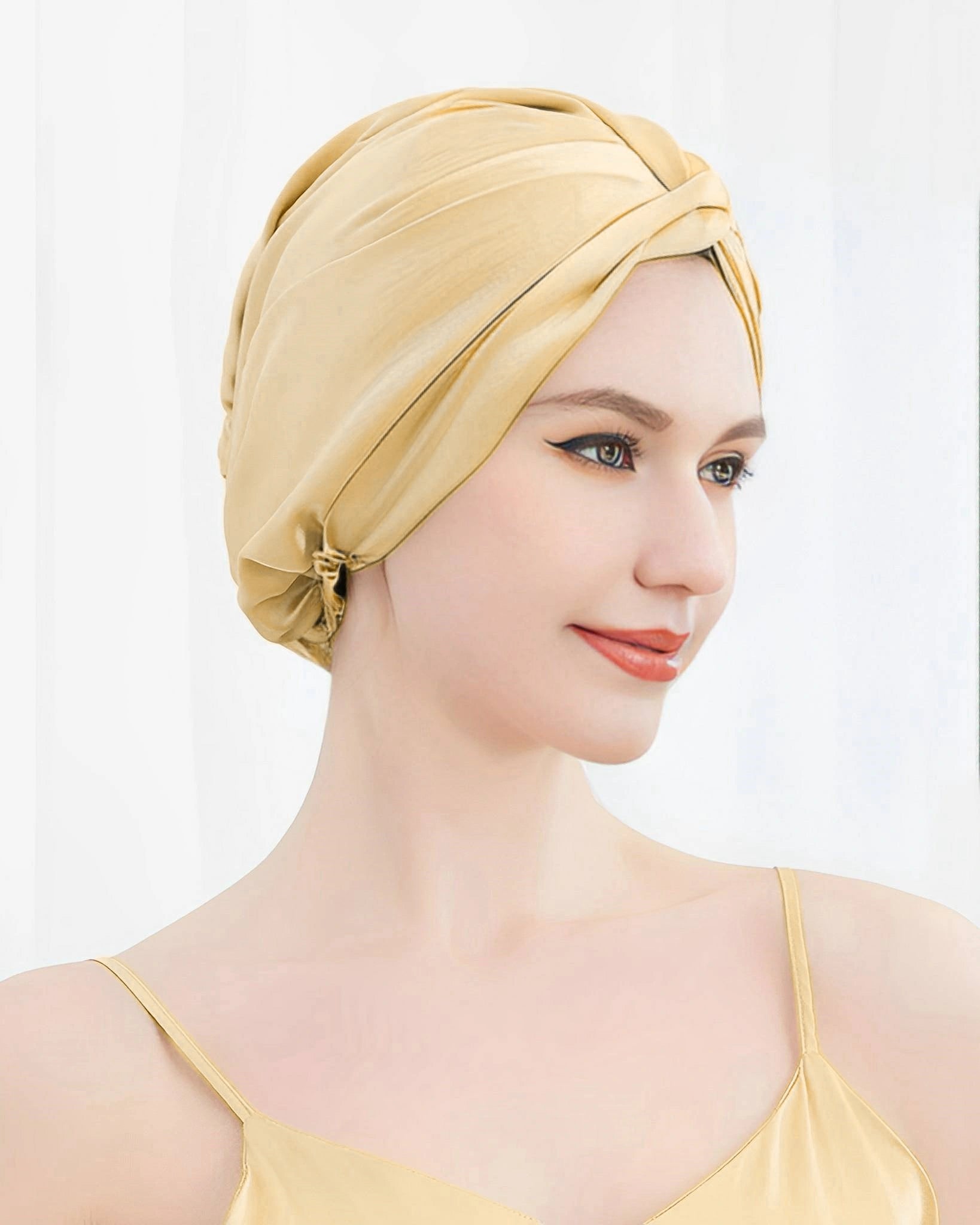 Luxury Turban Silk Sleep Cap - SusanSilk